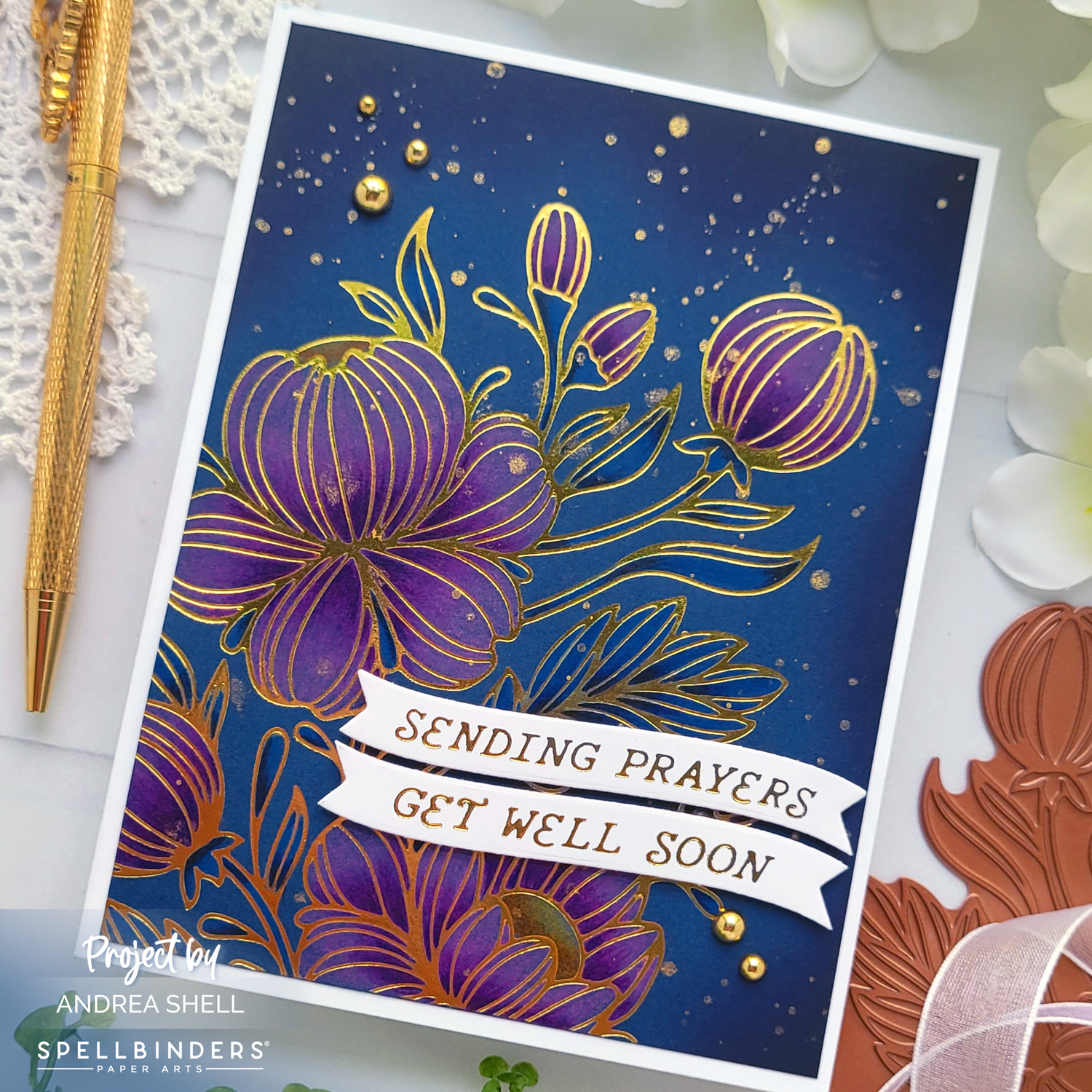 Glimmering Peonies: 2 Techniques for Coloring Foiled Images ...