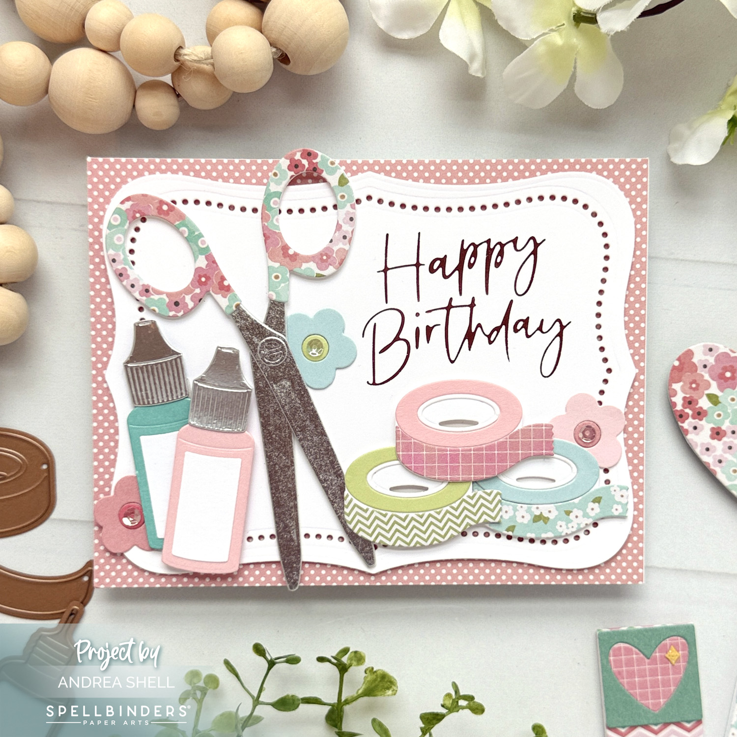 Crafty Birthday Card with Coordinating Bookmarks – Blissfully Scrappy
