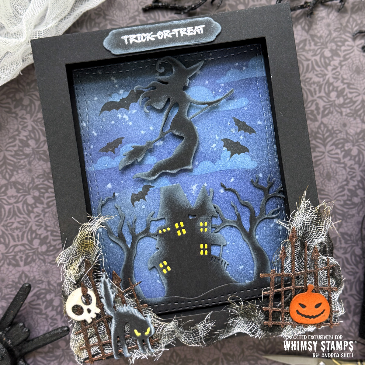 Spooky Shadow Box – Blissfully Scrappy